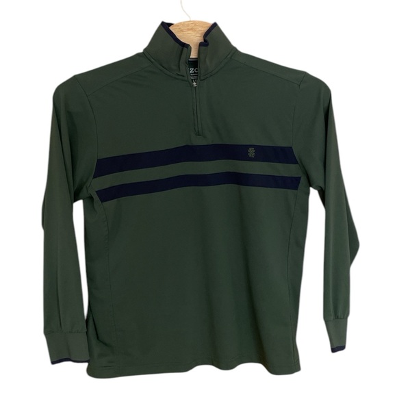 Izod | Sweaters | Izod Green And Blue Quarterzip Pullover Mens Large ...